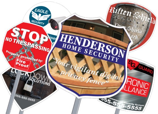 Security Signs and Decals | Alarm Company Signs